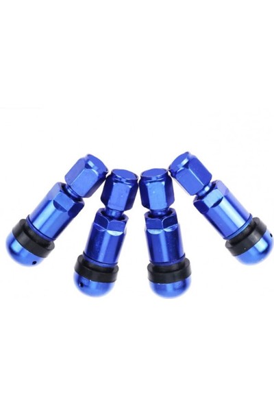 Çankaya Aksesuar Mavi Renkli Çelik Sibop Seti 4 Adet