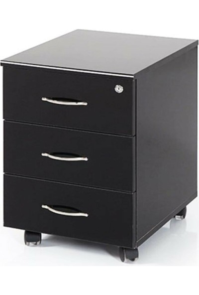 Parello 3 Çekmeceli Kilitli Masa Altı Keson