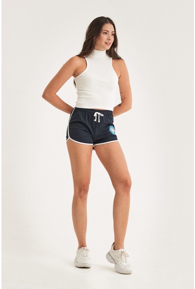 FullaModa Güneş Baskılı Mini Şort