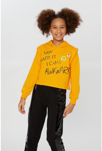 Little Star Kız Çocuk Smile Broşlu Sweatshirt Little Star Kız Çocuk Smile Broşlu Sweatshirt