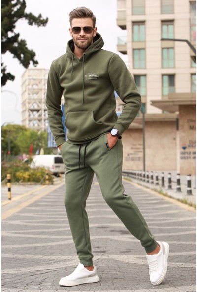 Madmext Haki Erkek Eşofman Takımı 5633