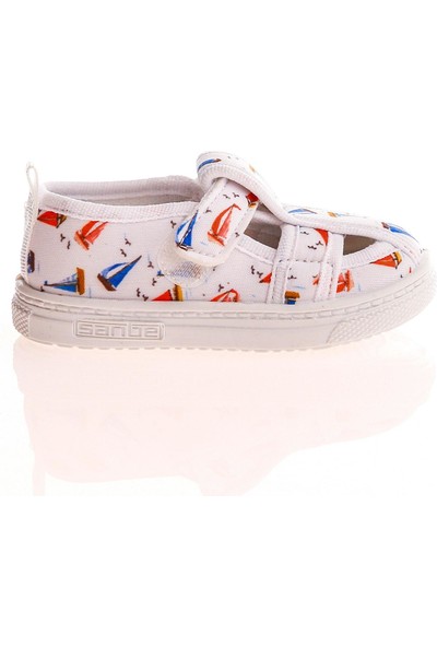 Sanbe 401 T 003 20-25 Keten Ayakkabı Beyaz
