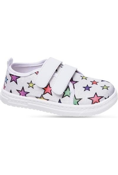 Sanbe 401 R 014 20-25 Keten Ayakkabı Beyaz