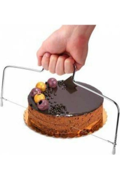 Pratik Mağazam Paslanmaz Pasta Kek Kesme Testeresi Pandispanya Testeresi