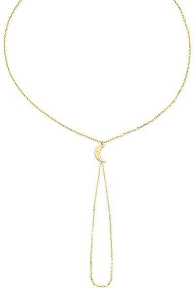 Engingold 14K Altın Ay Model Şahmeran