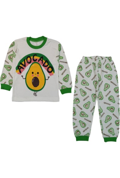 Neşeli Bebek Yeşilavokodo Pijama Takımı 4 Yaş