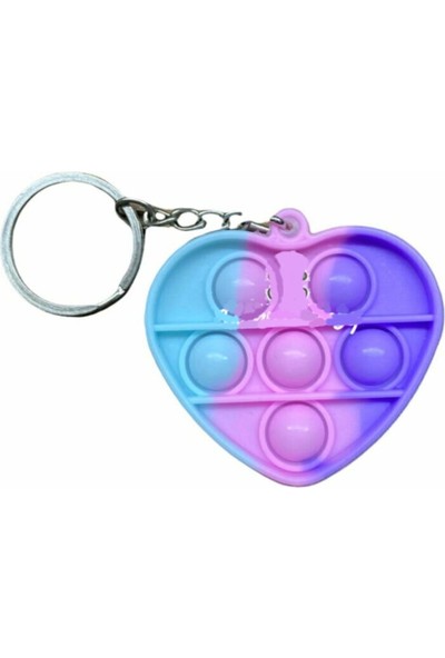 Popit Toys Pop It Push Bubble Fidget Popit Duyusal Stres Oyunu Gökkuşağı Kalp Model Anahtarlık Büyük Boy Popit Toys Pop It Push Bubble Fidget Popit Duyusal Stres Oyunu Gökkuşağı Kalp Model Anahtarlık Büyük Boy