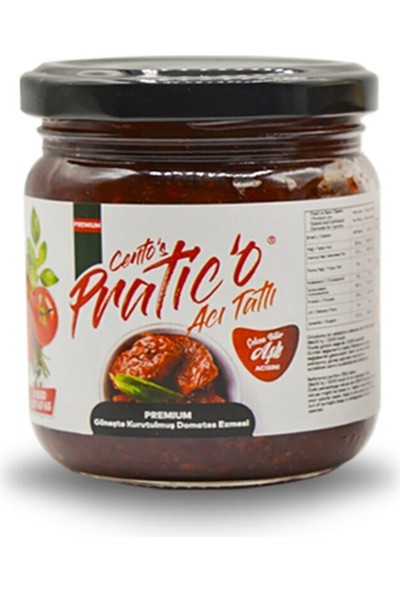 Cento's Pratic'o Güneşte Kurutulmuş Domates Acı Tatlı 200 gr Cento's Pratic'o Güneşte Kurutulmuş Domates Acı Tatlı 200 gr