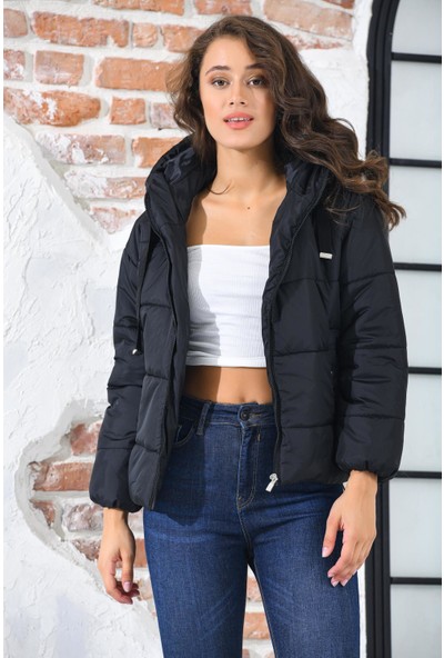 Rodi Kadın Şişme Mont Kısa Kapişonlu DS22KB025117