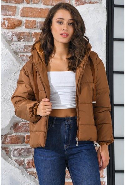 Rodi Kadın Şişme Mont Kısa Kapişonlu DS22KB025117