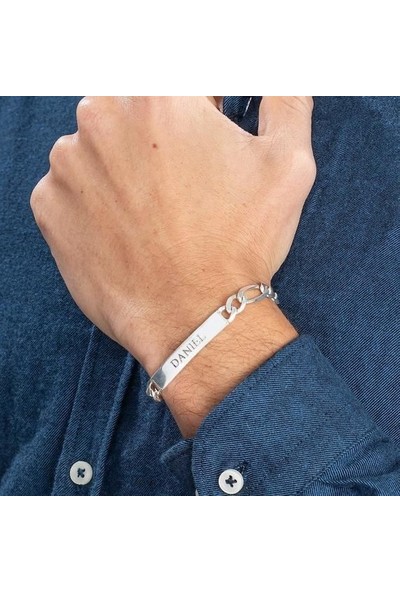 Gökdeniz 925 925 Ayar Erkek Gümüş Isimli Bileklik