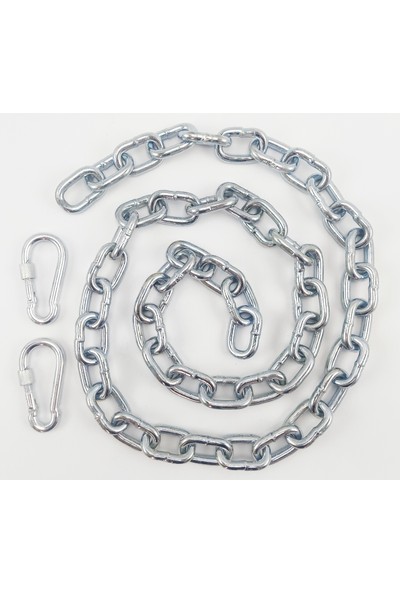 Aliden Köpek Bağlama Zinciri 3 mm 2 Metre + 2 Vidalı Karabina (15 Kg.) Aliden Köpek Bağlama Zinciri 3 mm 2 Metre + 2 Vidalı Karabina (15 Kg.)
