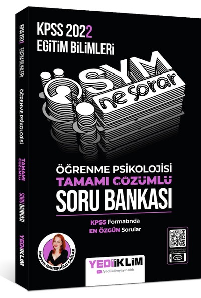 Yediiklim Yayınları 2022 KPSS Eğitim Bilimleri ösym Ne Sorar Öğrenme Psikolojisi tamamı Çözümlü Yediiklim Yayınları 2022 KPSS Eğitim Bilimleri ösym Ne Sorar Öğrenme Psikolojisi tamamı Çözümlü