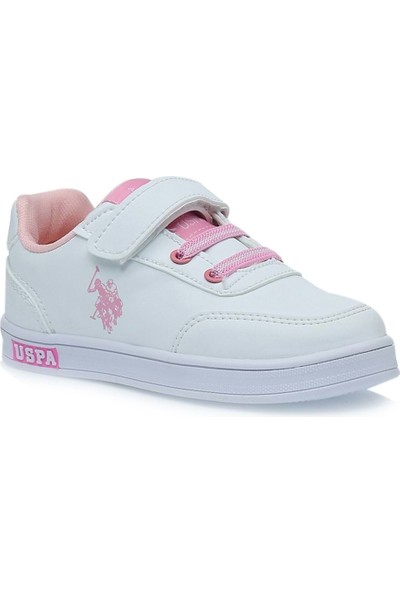 U.S. Polo Assn. Cameron Wt 1pr Beyaz Kız Çocuk Spor Ayakkabı - Beyaz - 21