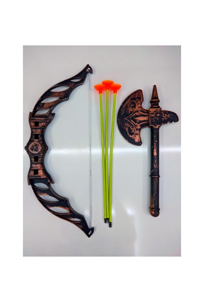 Avda Hedef Tahtalı Ok Yay ve Balta Savaş Oyun Seti Avda Hedef Tahtalı Ok Yay ve Balta Savaş Oyun Seti