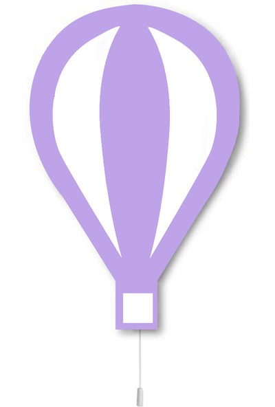 Instababyrooms Lila Balon Ahşap Aydınlatma