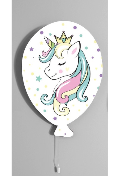 Instababyrooms Unicorn Şeker Balon Aydınlatma