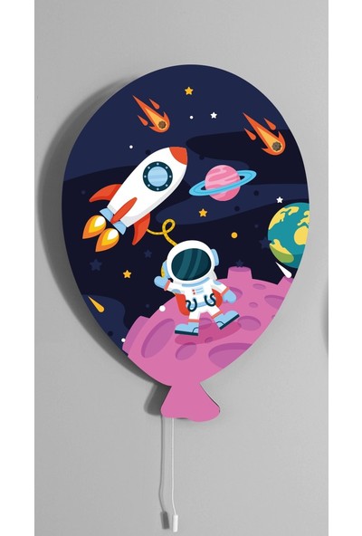 Instababyrooms Maceracı Astronot Şeker Balon Aydınlatma