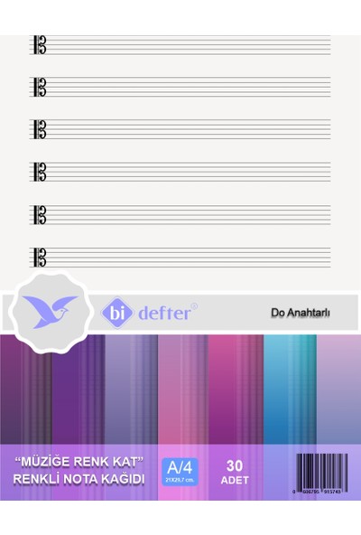 Bi Defter Nota Kağıdı Do Anahtarlı Beyaz Renkli Özel Tasarım Ofset Baskı