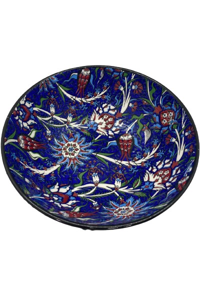 Sevilen Hediyeler 20 cm Seramik Lale Desenli Kase Sevilen Hediyeler 20 cm Seramik Lale Desenli Kase