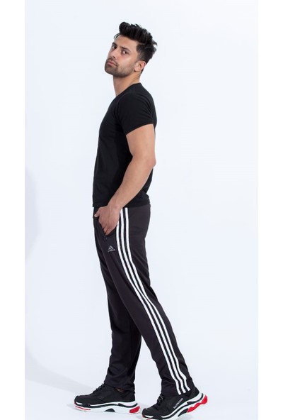 Adidas Erkek Siyah Şeritli Eşofman Altı Adidas Erkek Siyah Şeritli Eşofman Altı