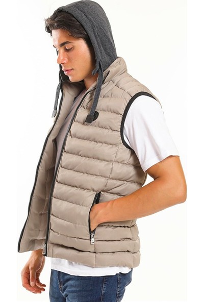 Slazenger Hour Erkek Spor Yelek Bej ST21YE006-120 V2 Slazenger Hour Erkek Spor Yelek Bej ST21YE006-120 V2