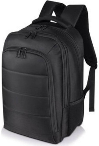 Hambag Çanta Sırt Çantası Laptop Bölmeli Siyah 15.6 Inç