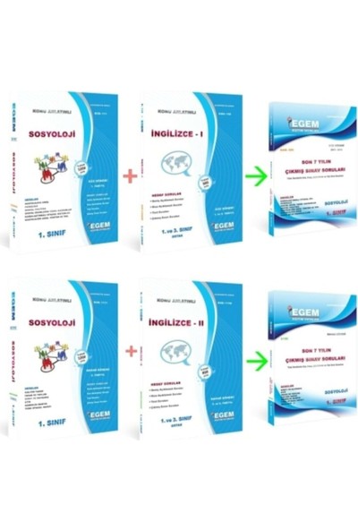 Egem Yayınları AÖF. Sosyoloji 1. Sınıf Güz ve Bahar 1 ve 2 Dönem Konu Anlatımlı. Soru Bankası. Set + Çıkmış Egem Yayınları AÖF. Sosyoloji 1. Sınıf Güz ve Bahar 1 ve 2 Dönem Konu Anlatımlı. Soru Bankası. Set + Çıkmış