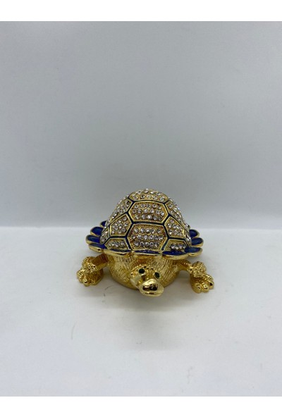 Sevilen Hediyeler Kaplumbağa Swaroski Taşlı Mücevher Kutusu