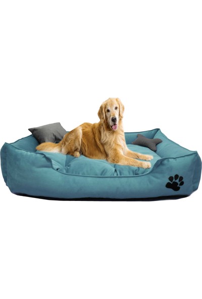 Mavi Vitrin Evcil Hayvan & Büyük Irk Large Köpek Yatağı Yıkanabilir Kumaş Pati Işlemeli 80 x 100 cm Mavi Vitrin Evcil Hayvan & Büyük Irk Large Köpek Yatağı Yıkanabilir Kumaş Pati Işlemeli 80 x 100 cm