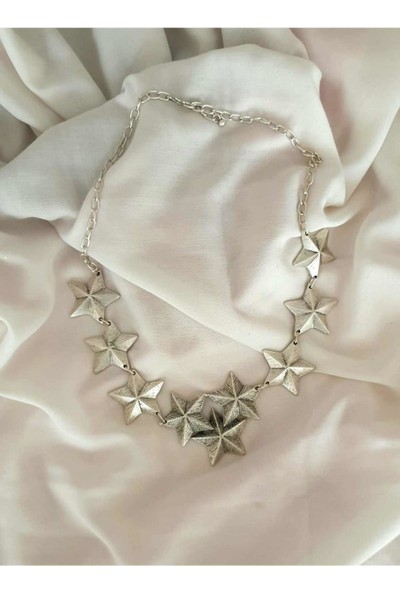 Eva Takı Metal Kaplama Otantik Yıldız Zamak Kolye
