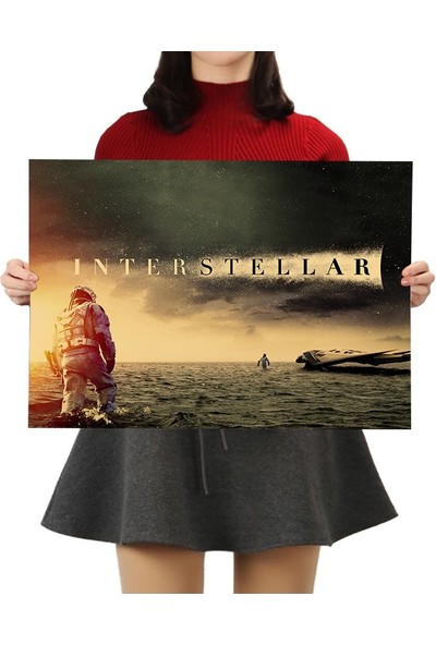 Caph Design Interstellar - Vintage Kraft Poster - 32X45CM - Özel Kutulu