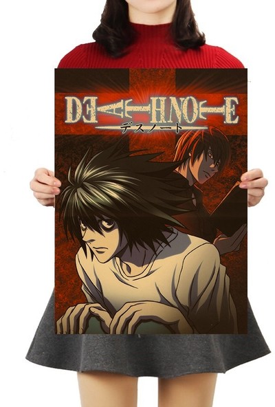 Caph Design Death Note - Anime Vintage Kraft Poster - 32X45CM - Özel Kutulu Caph Design Death Note - Anime Vintage Kraft Poster - 32X45CM - Özel Kutulu