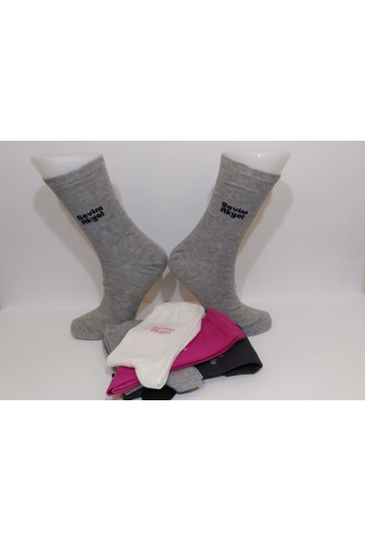 Airsocks 6lı Kişiye Özel Pamuklu Kadın Soket Çorap