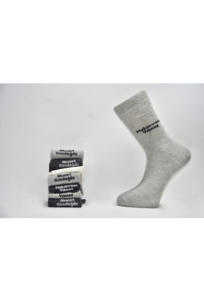 Airsocks 6lı Kişiye Özel Pamuklu Erkek Soket Çorap