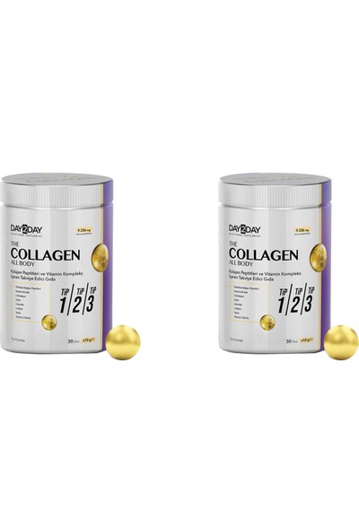 DAY2DAY Collagen All Body Tip 1-2-3 300 gr 2 Kutu DAY2DAY Collagen All Body Tip 1-2-3 300 gr 2 Kutu