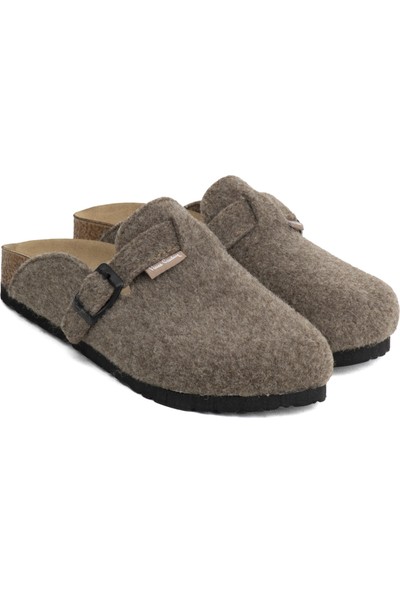 Pierre Cardin Era Keçeli Rahat Sıcak Erkek Kadın Ev Terliği