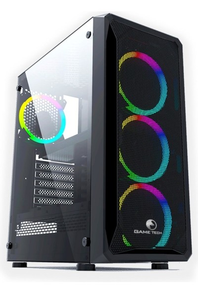 Gametech Velar Mesh 4X120MM RGB Fanlı Gaming Oyuncu Bilgisayar Kasası 700W Gametech Velar Mesh 4X120MM RGB Fanlı Gaming Oyuncu Bilgisayar Kasası 700W