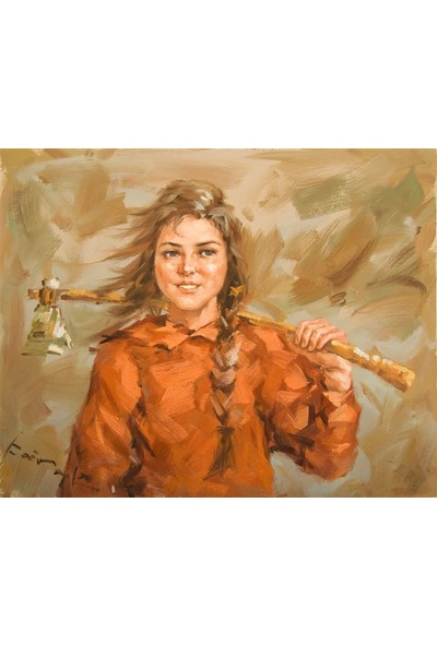 Tablo Life Oduncu Kız - Kanvas Tablo