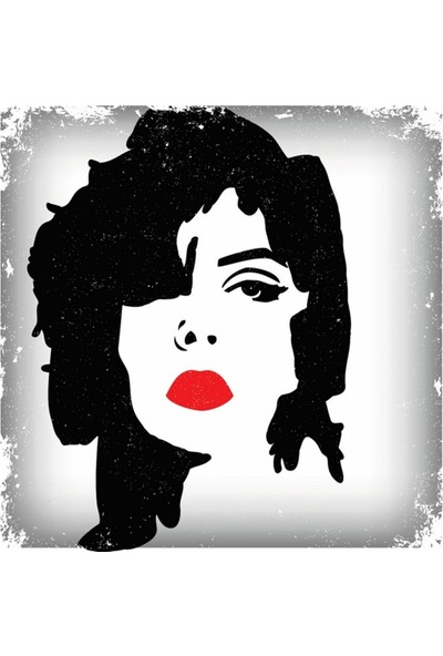 Tablo Life Siyah, Beyaz, Kırmızı - Kanvas Tablo