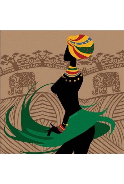 Tablo Life Dans Eden Kadın - Etnik Kanvas Tablo