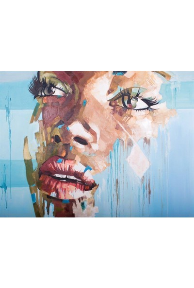Tablo Life Soyut Esmer Kadın - Kanvas Tablo