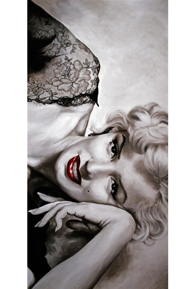 Tablo Life Marilyn Monroe Bw - Kanvas Tablo