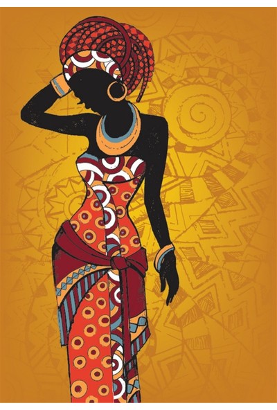 Tablo Life Halka Küpeli Kadın - Etnik Kanvas Tablo