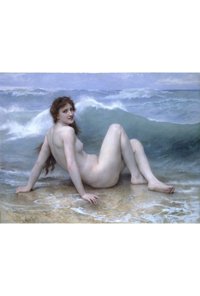 Tablo Life Dalgalarin Önündeki Kadın - Kanvas Tablo