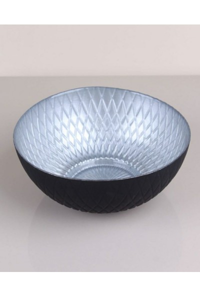 EbruliHomeArt Mat Siyah 22 cm Şık Kase / Salata Kasesi