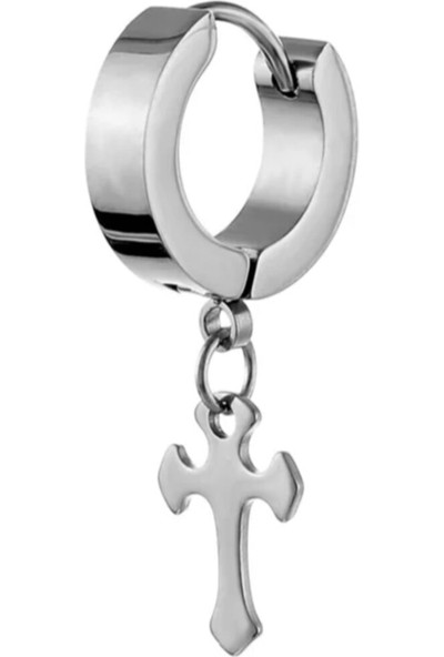 Takıconcept Sallantılı Haç Uzantılı Cerrahi Çelik Küpe