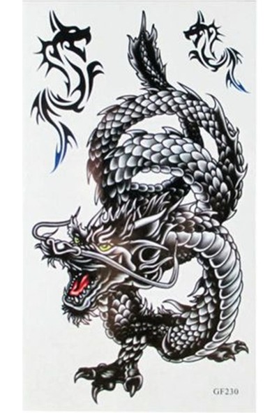Çılgın Trend Ejderha Geçici Dövme