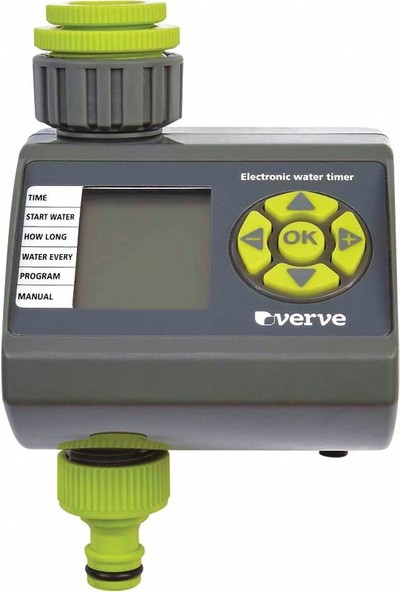 Verve Elektronik Zamanlayıcı Bahçe Sulama Çim Peyzaj Verve Elektronik Zamanlayıcı Bahçe Sulama Çim Peyzaj