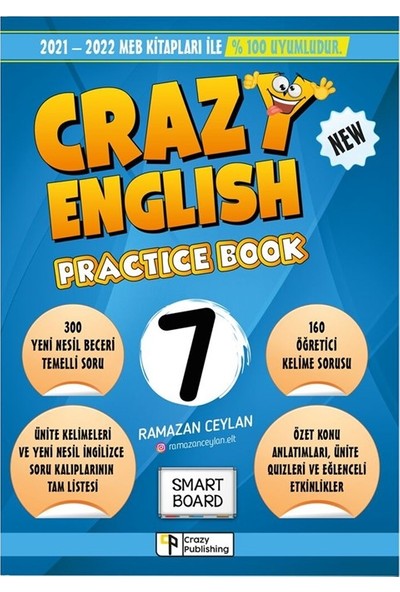 Crazy Publishing Crazy Publıshıng	7.sınıf Crazy Englısh Practıce Book 2021 Crazy Publishing Crazy Publıshıng	7.sınıf Crazy Englısh Practıce Book 2021